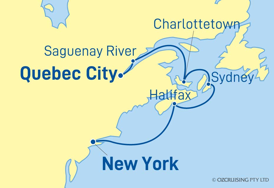 7 Night Quebec City to New York Cruise on the Norwegian Joy - NC24-JOY ...