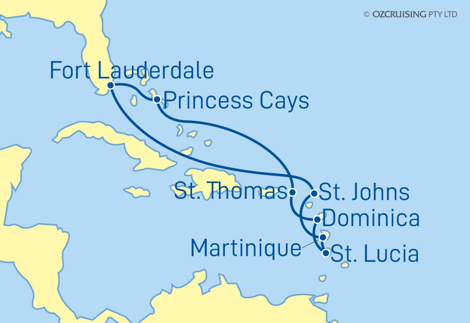 10 Night Princess Cays & Caribbean Cruise on the Enchanted Princess ...