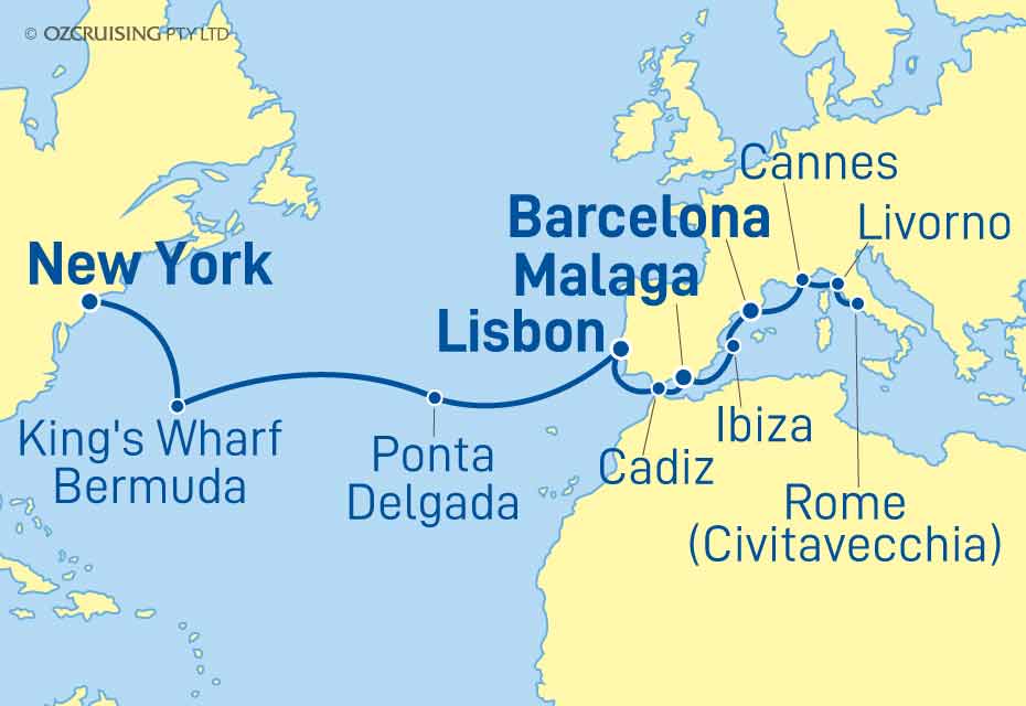 16 Night New York to Rome Cruise on the Norwegian Escape - NC24-ESC ...