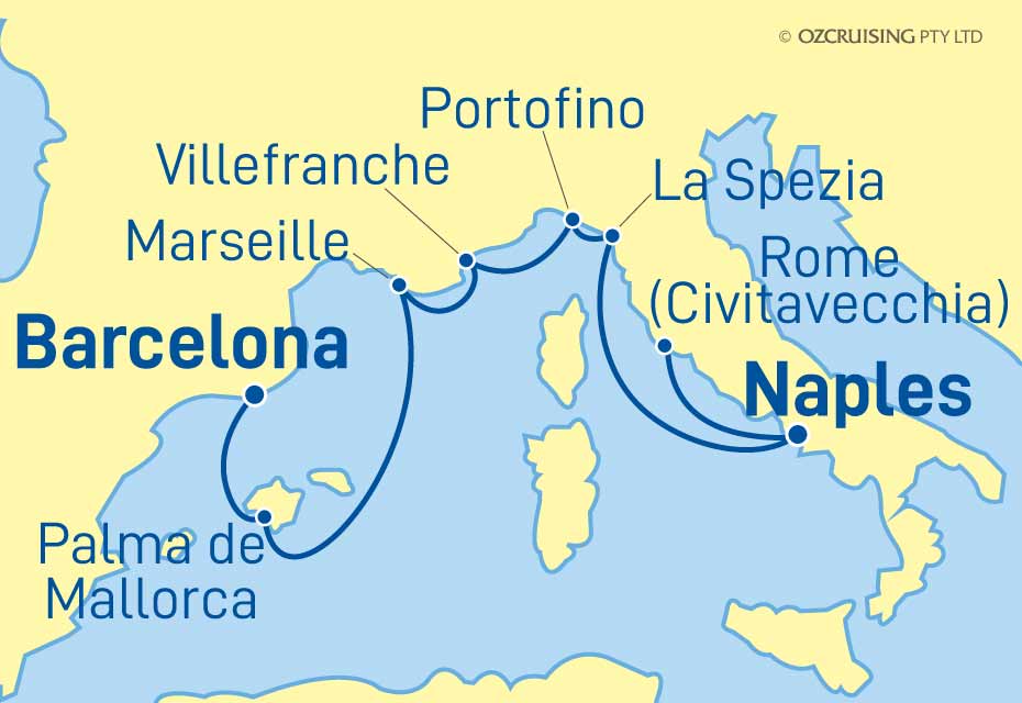 10 Night Rome to Barcelona Cruise on the Celebrity Constellation - CC24 ...