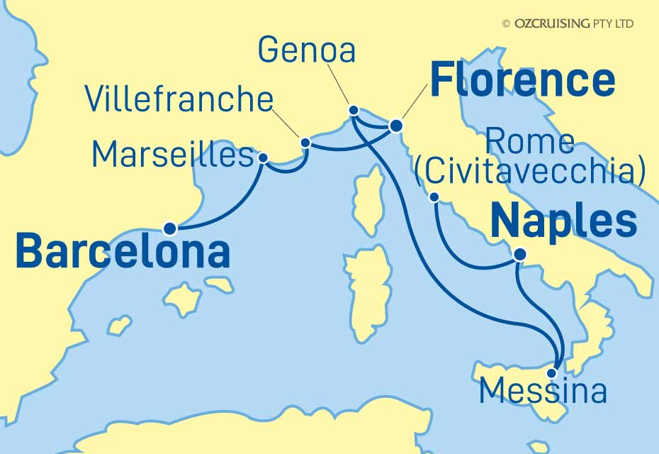 9 Night Barcelona to Rome Cruise on the Celebrity Reflection - CC23 ...
