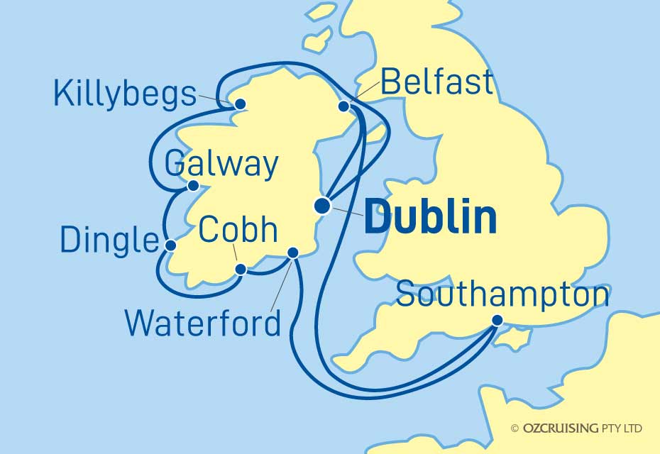 10 Night Ireland & UK Cruise on the Norwegian Dawn - NC25-DWN-20250729 ...