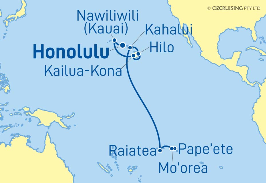 14 Night French Polynesia & Hawaii Cruise on the Norwegian Spirit ...