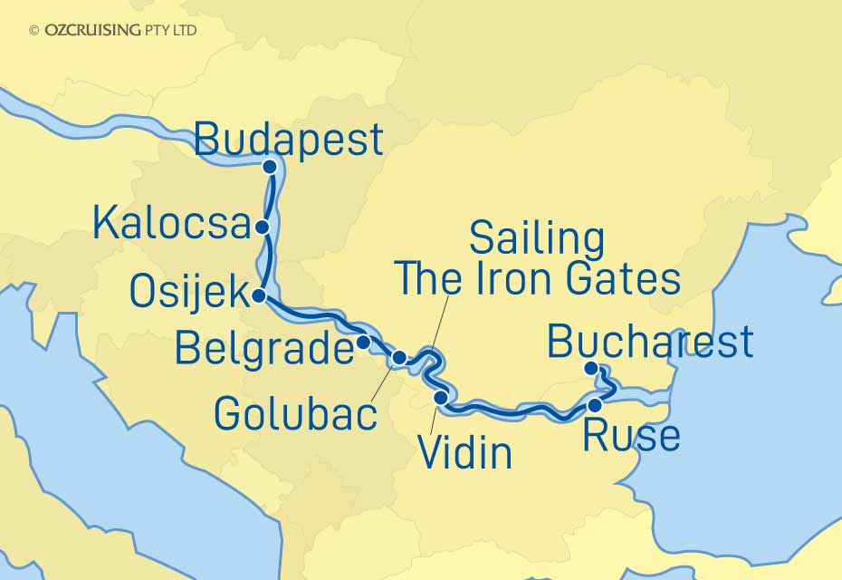 10 Night Bucharest to Budapest Cruise on the Viking Ullur - VR26-ULR261104T