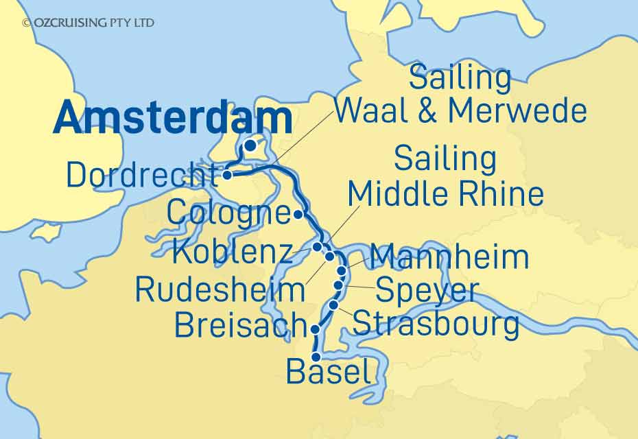 7 Night Amsterdam to Basel Cruise on the Viking Mani - VR24-MAN241213