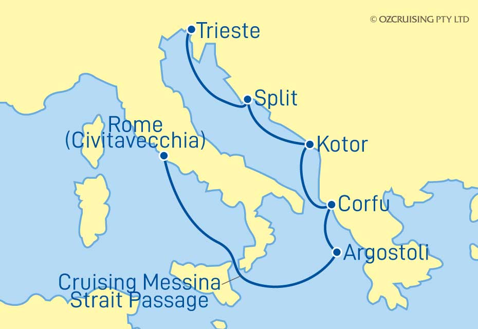 7 Night Rome to Venice Cruise on the Queen Victoria - CU26-V613A