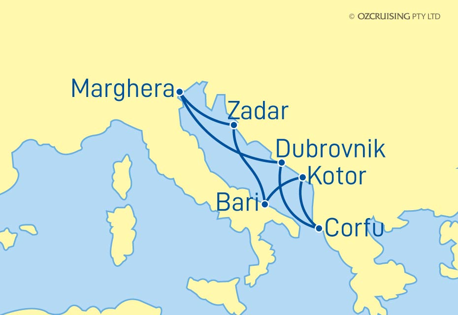 7 Night Croatia, Greece & Italy Cruise on the MSC Opera - MS25-OP-26OCT25-7