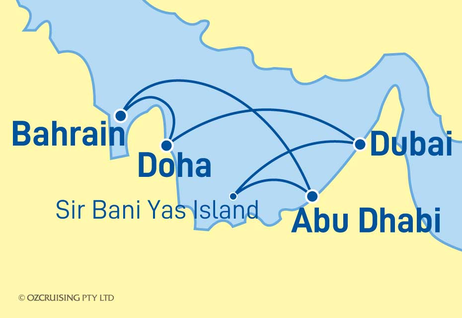 7 Night Qatar, Bahrain & UAE Cruise on the MSC Euribia - MS26-ER ...