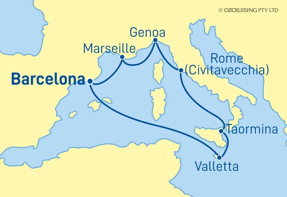 7 Night Italy, Malta, Spain & France Cruise on the MSC World Europa - MS25-EU-16FEB25-7