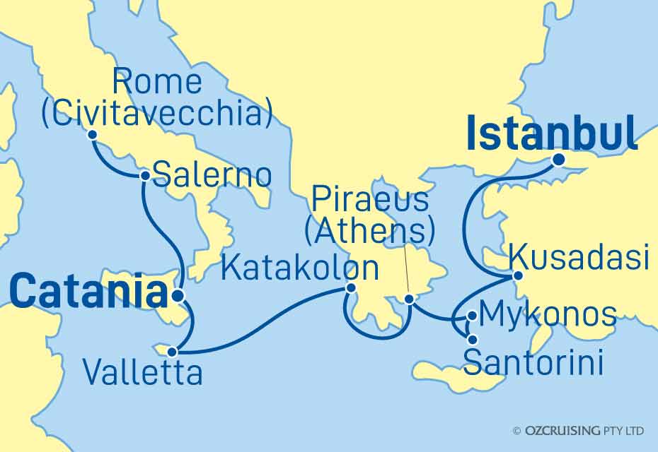 9 Night Istanbul to Rome Cruise on the Norwegian Viva - NC26-VIV ...