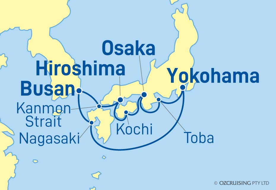 9 Night Japan & South Korea Cruise on the Diamond Princess - PC26-M628