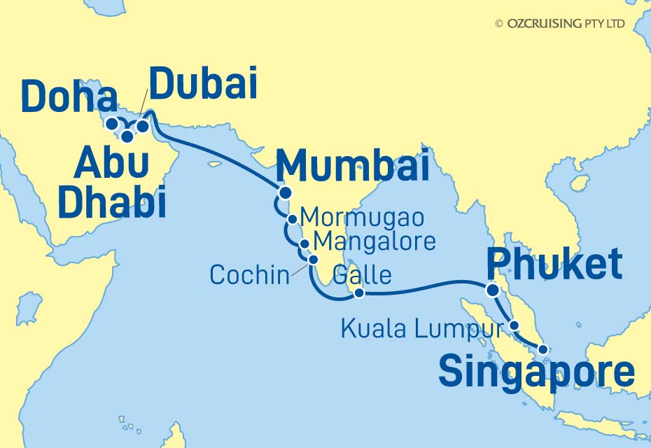14 Night Singapore to Doha Cruise on the Norwegian Sky - NC25-SKY ...