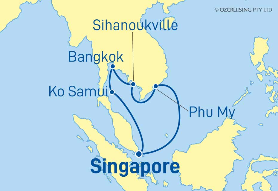 9 Night Southeast Asia Cruise on the Pacific Adventure - PA27-V707