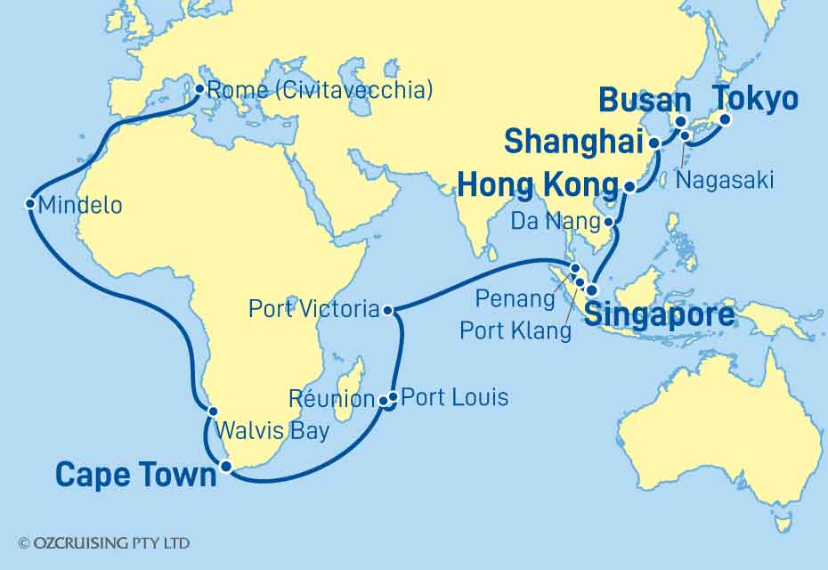 51 Night Tokyo to Rome Cruise on the MSC Magnifica - MS26-MA-24MAR26-51